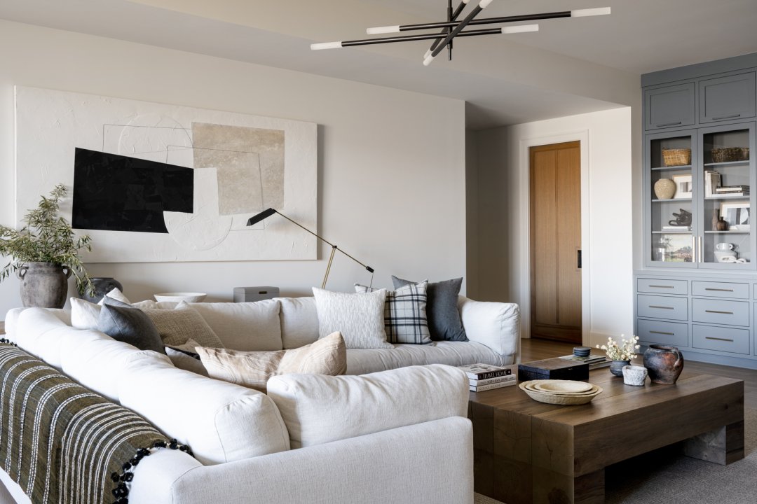 Mountainside Retreat: The Basement Dining Nook & Great Room - Studio McGee