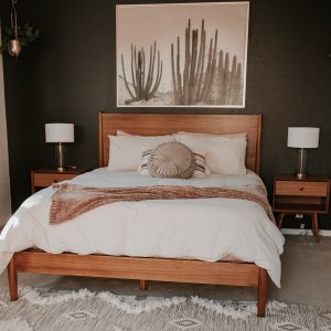 West elm mid century bed acorn store
