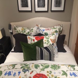 Poppy Organic Percale Patterned Duvet Cover Sham Pottery Barn