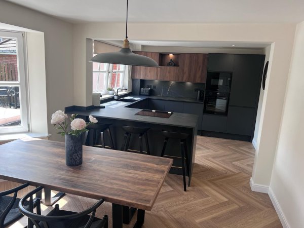 Clerkenwell Super Matt Charcoal Kitchen | Howdens