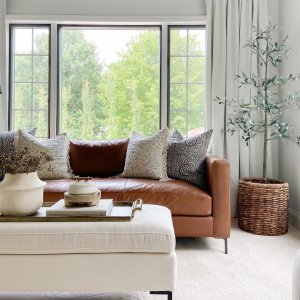 Jake Leather Sofa Pottery Barn