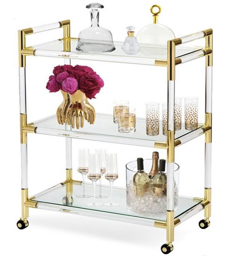 3 Luxury Bar Cart Looks That Always Impress for any Occasion | Kathy ...