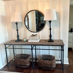 Pottery barn parquet console store