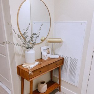 ikea console table with mirror