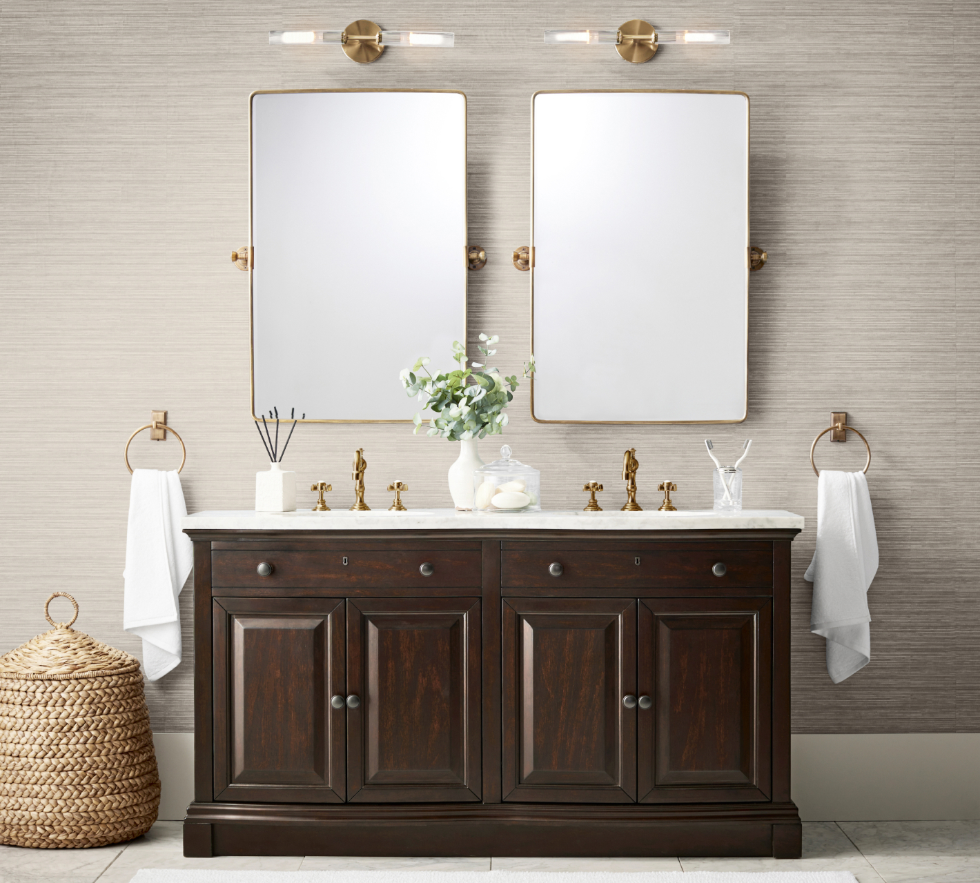 Pottery Barn Bath Save Money With A High End Bathroom Vanity Easy DIY