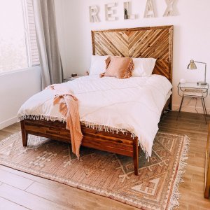 West elm reclaimed wood bed store