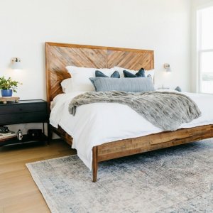 West elm alexa reclaimed wood bed store