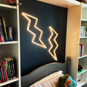 lightning bolt wall light