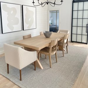 Modern Farmhouse Extending Dining Table 76 112 Pottery Barn