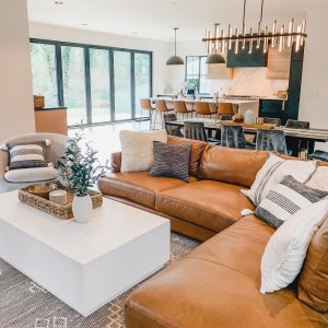 Haven Leather 2 Piece Bumper Chaise Sectional 108 West Elm
