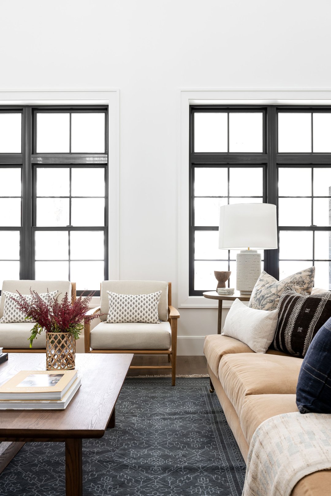 Warm & Textile Filled Great Room - Studio McGee