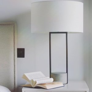 West elm industrial outline table lamp store