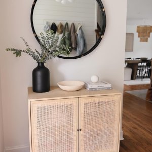 Dolores Cane Cabinet 35 Pottery Barn