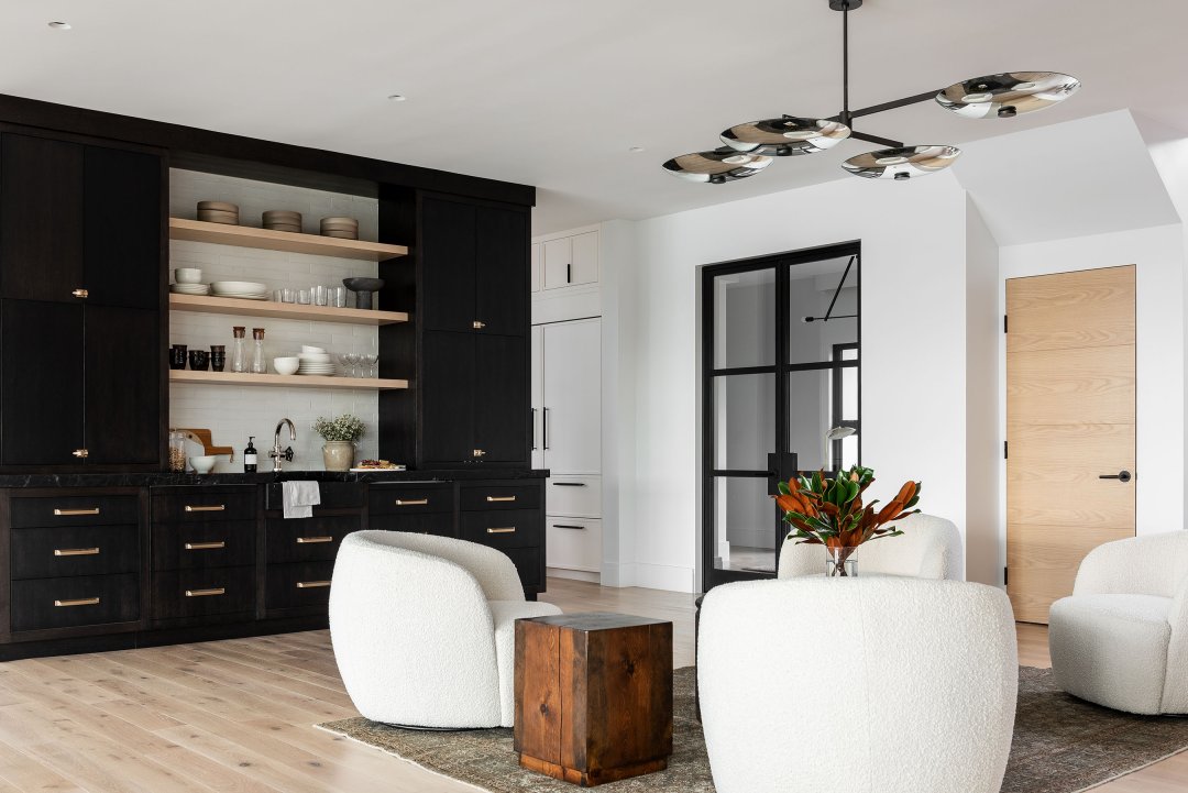 Modern Entryway & A Moody Wet Bar Studio McGee