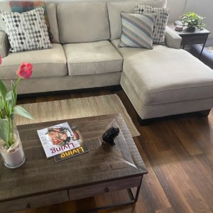 Pottery barn reversible sectional store