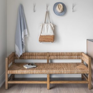 Malibu Woven Bench Bedroom Bench Pottery Barn
