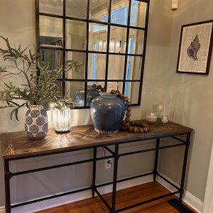 Parquet Reclaimed Wood Console Table 71 Pottery Barn