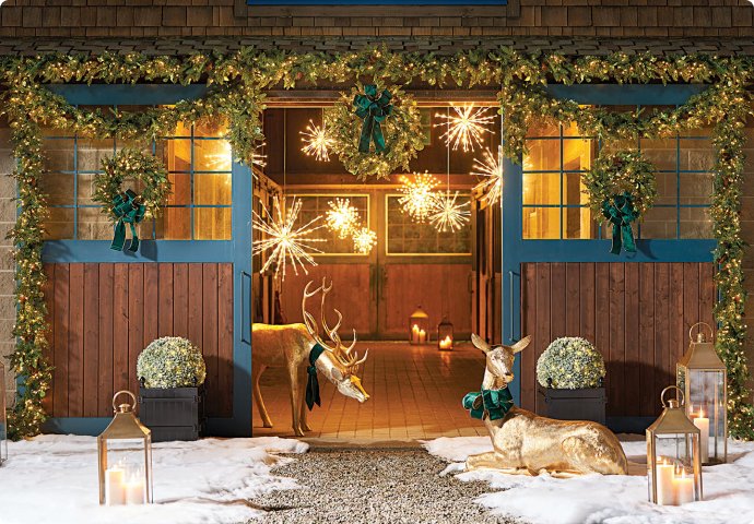 Front Gate Christmas Collections Entrance Christmas Tree Set
