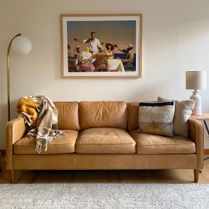 Hamilton Leather Sofa 70 91 West Elm