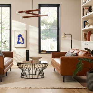 Pillar Coffee Table Stylish Elegant Design West Elm