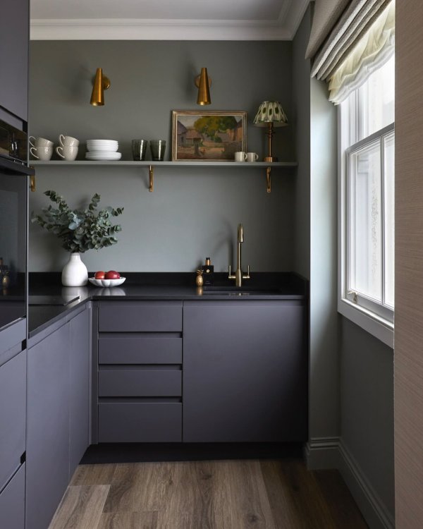 Clerkenwell Super Matt Charcoal Kitchen | Howdens